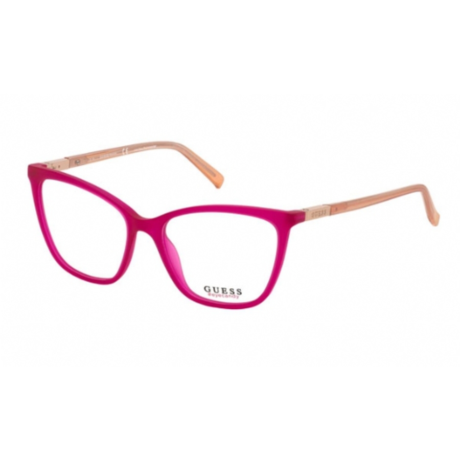 Guess Unisex Pink Square Eyeglass Frames GU303907351 889214013194 ...