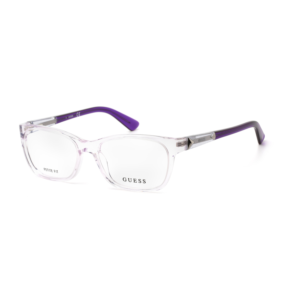 Guess Unisex Purple Rectangular Eyeglass Frames GU256107850 ...