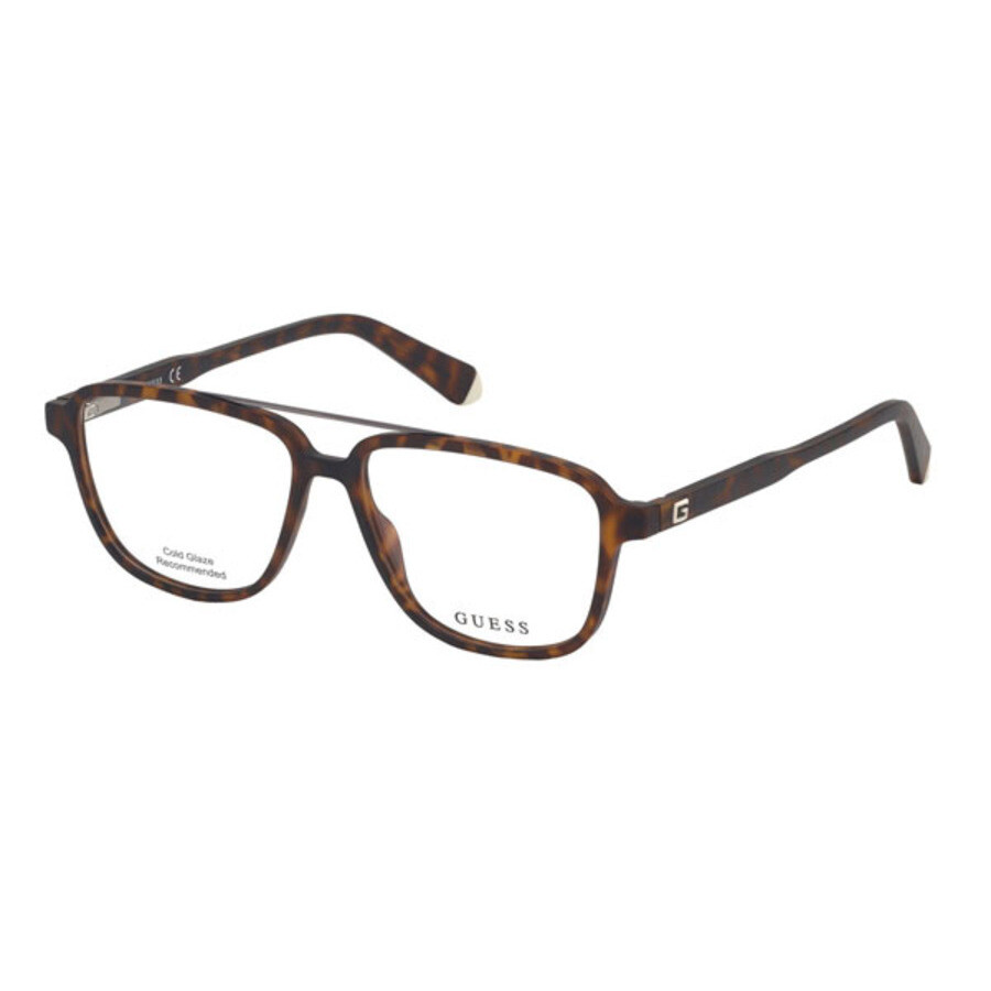 Guess Unisex Tortoise Square Eyeglass Frames GU197505253 889214064646 ...