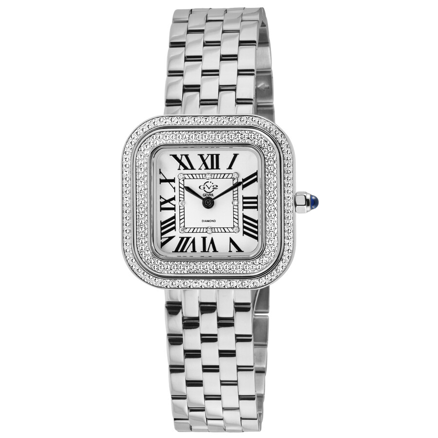 Gv2 By Gevril Bellagio Quartz White Dial Ladies Watch 12130B ...