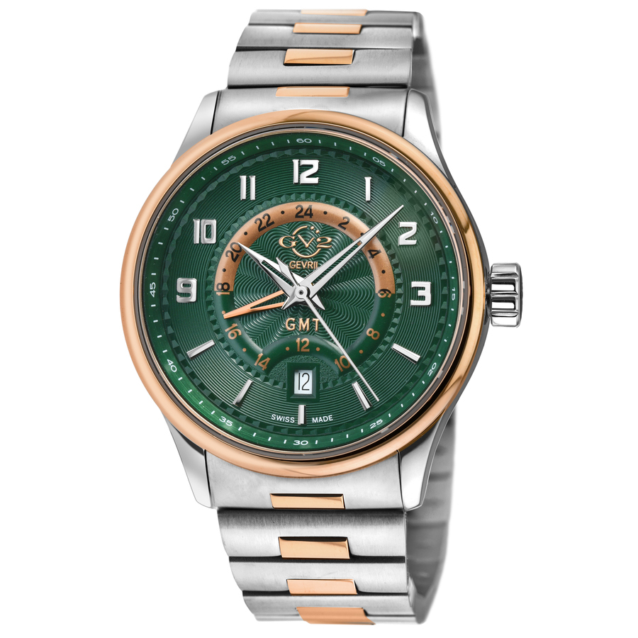 Gv2 By Gevril Giromondo Quartz Green Dial Men's Watch 42304B ...