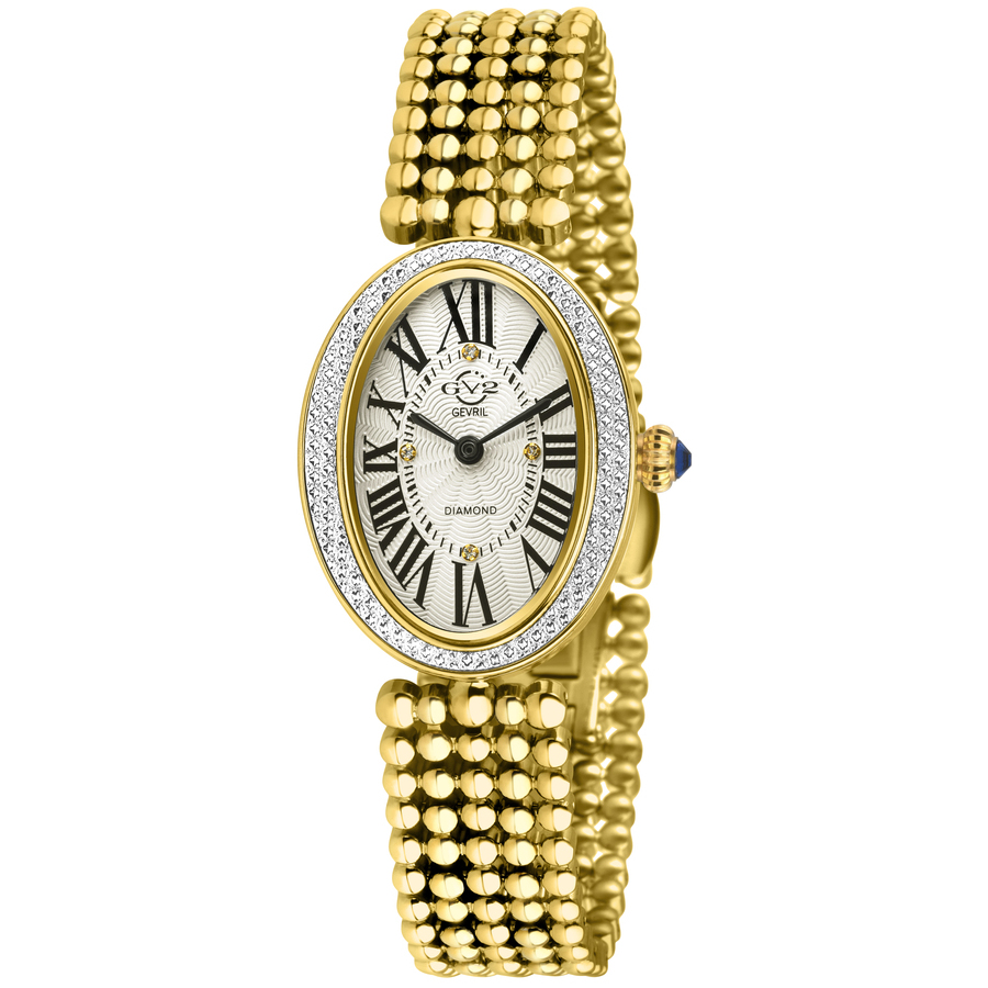 Gv2 By Gevril Piazza Navona Quartz White Dial Ladies Watch 14811B ...