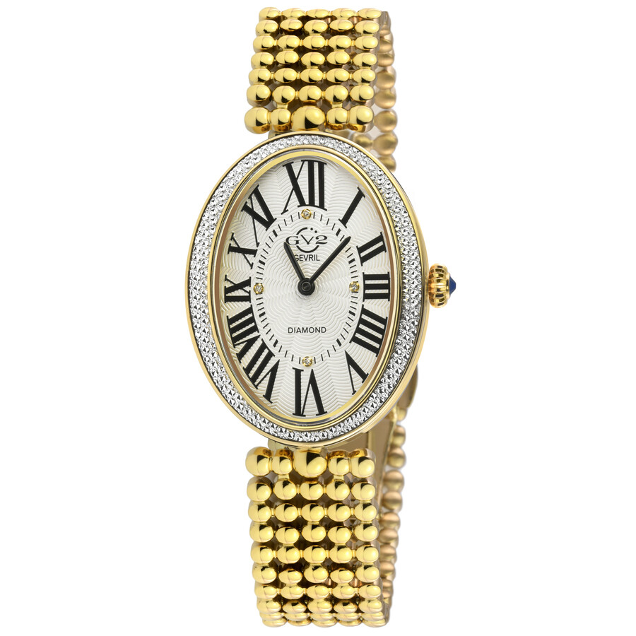 Gv2 By Gevril Piazza Navona White Dial Ladies Watch 14801B 840840147844 ...