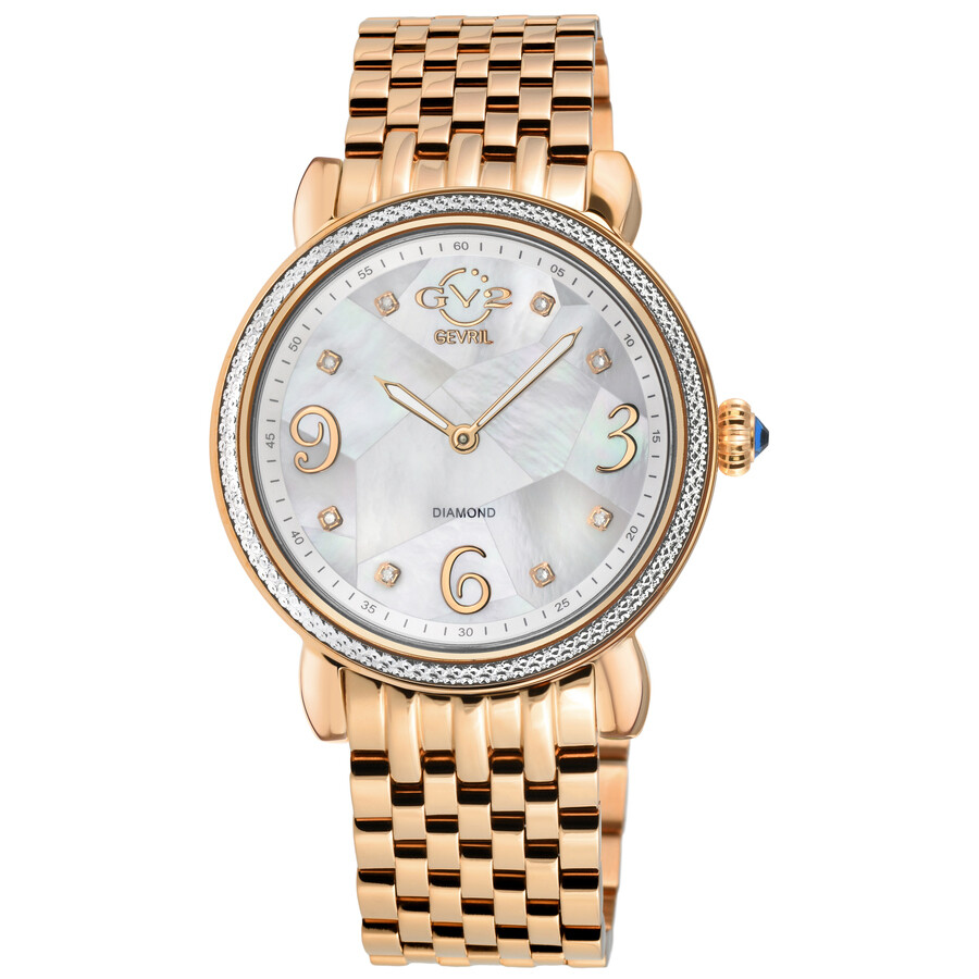 Gv2 By Gevril Ravenna Mother of Pearl Dial Ladies Watch 12611B ...