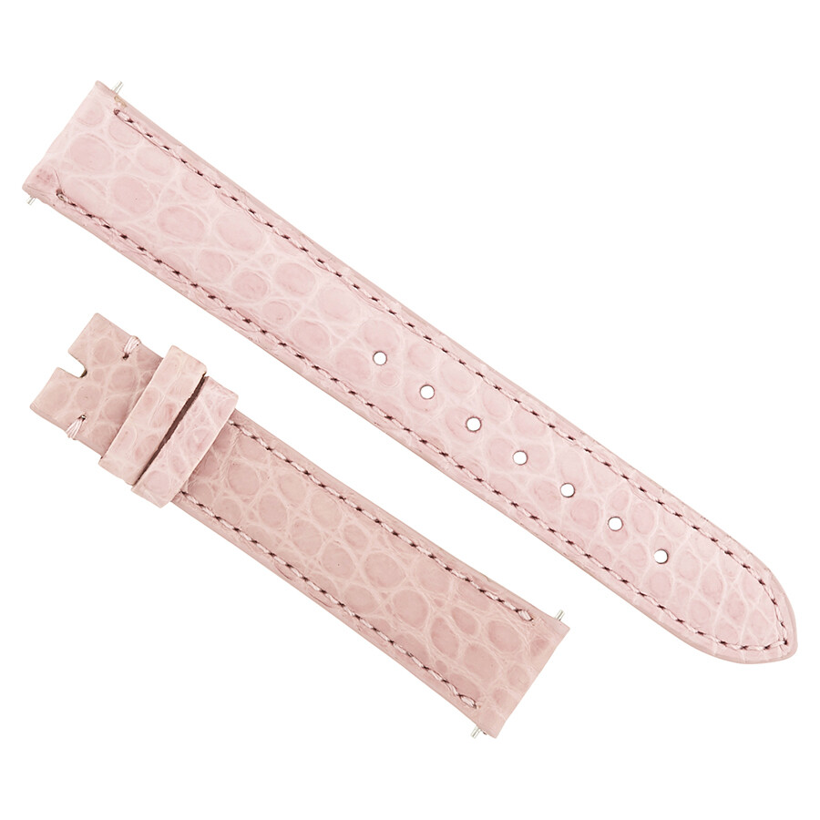 Hadley Roma 16 MM Matte Pink Alligator Leather Strap Hadley-Roma Watch ...