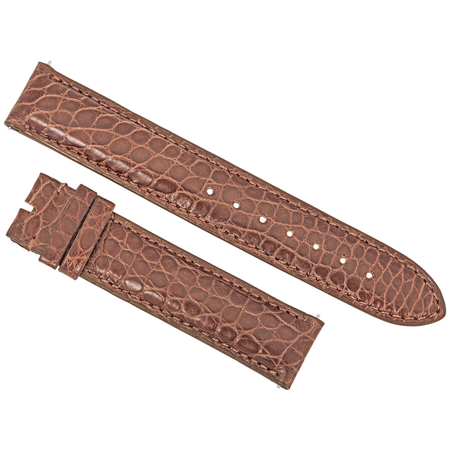Hadley Roma 18 MM Matte Brown Alligator Leather Strap 18ABR02M - Watch ...