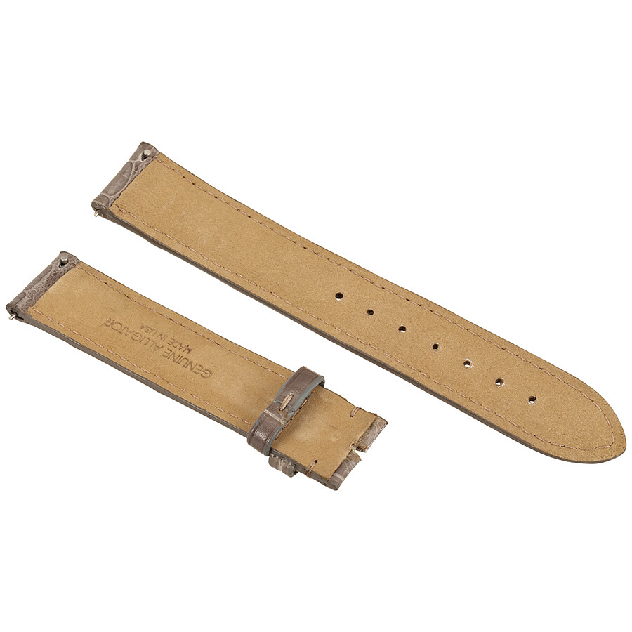 Hadley Roma 19 MM Taupe Grey Alligator Leather - Watch Bands - Watch ...