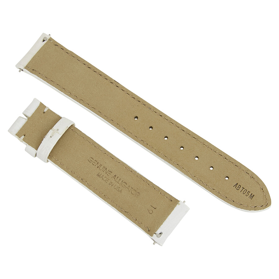 Hadley Roma 19 MM White Alligator Leather 19ABT05M 842047129807 - Watch ...