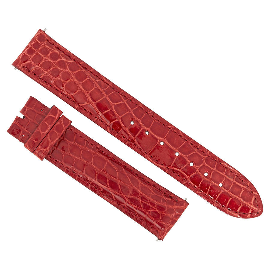 Hadley Roma 19MM Red Alligator Leather Strap 19AAR04M - Watch Bands ...