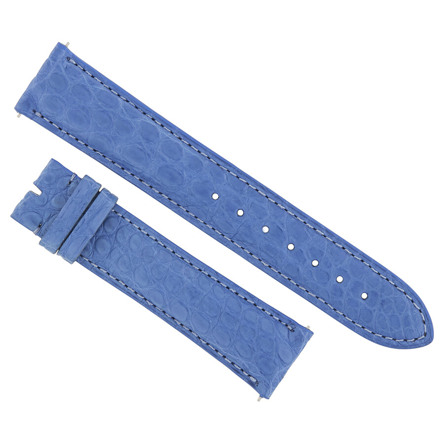 Hadley Roma 20 MM Sea Blue Alligator Leather Strap 20ABR54M - Watch ...