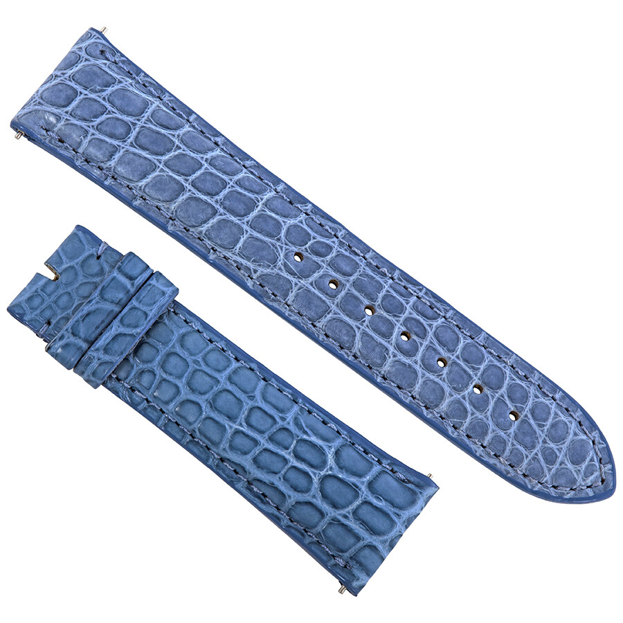 Hadley Roma 21 MM Matte Blue Alligator Leather Strap 21ABR23M ...
