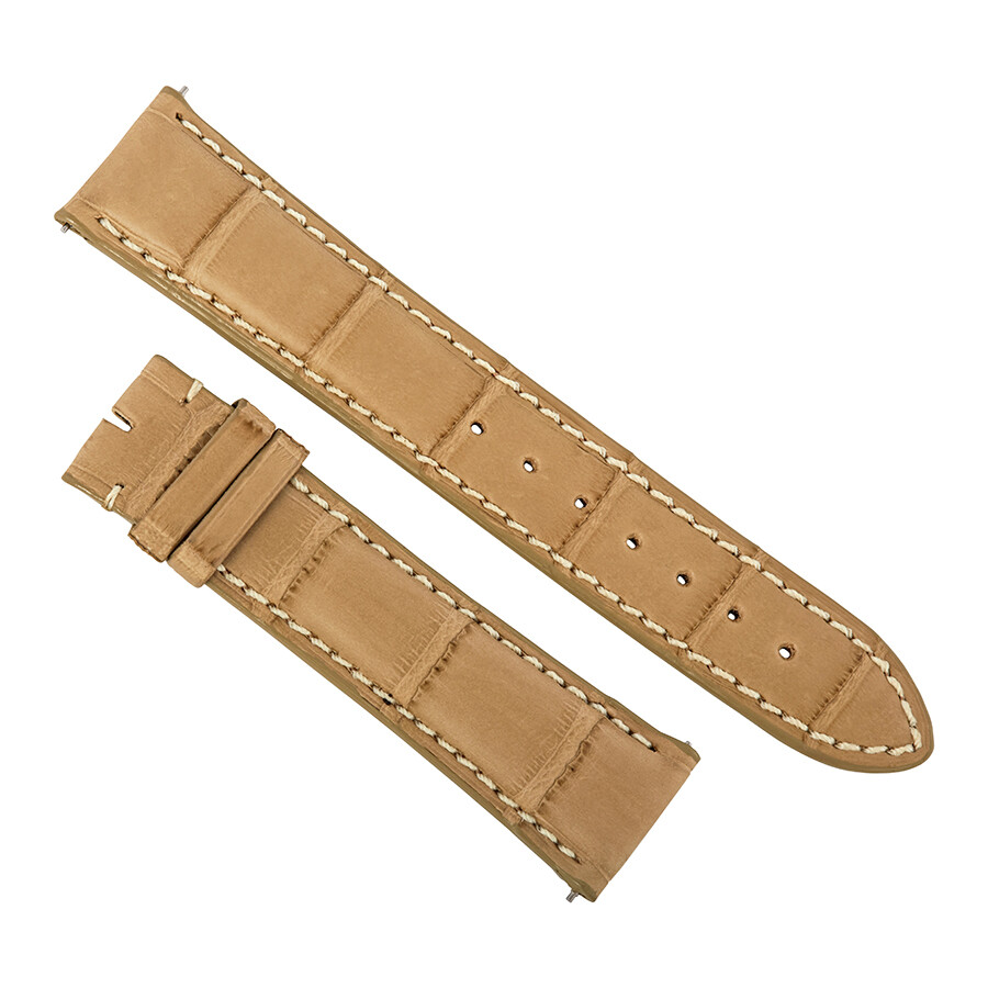 Hadley Roma 21 MM Matte Light Grey Alligator Leather Strap 21ABTM2C ...