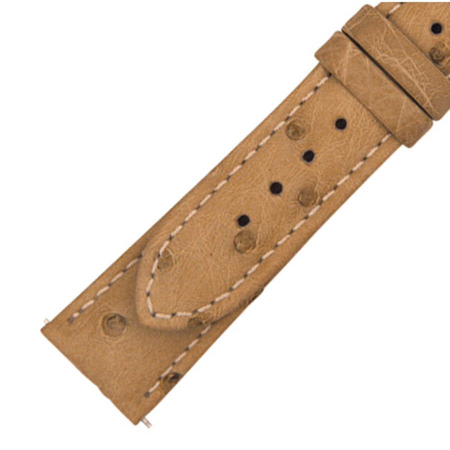 Hadley Roma 21 MM Matte Oryx Ostrich Leather Strap 21OS08C 722630879121 ...