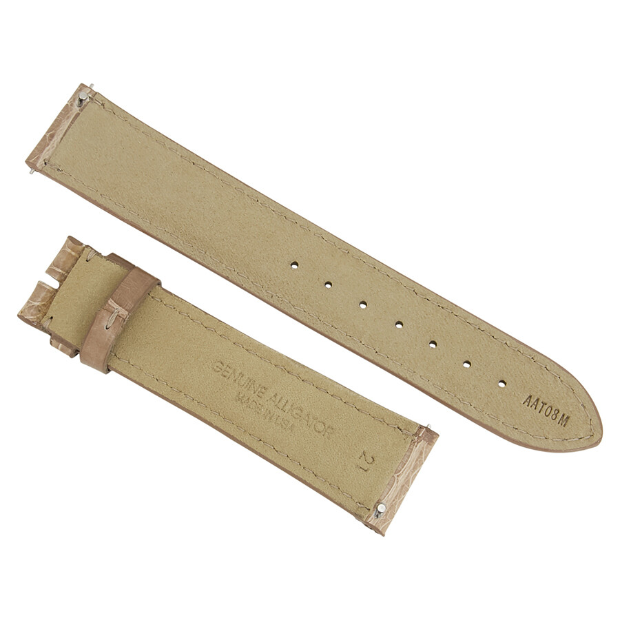 Hadley Roma 21 MM Shiny Brown Alligator Leather Strap 21AAT08M ...