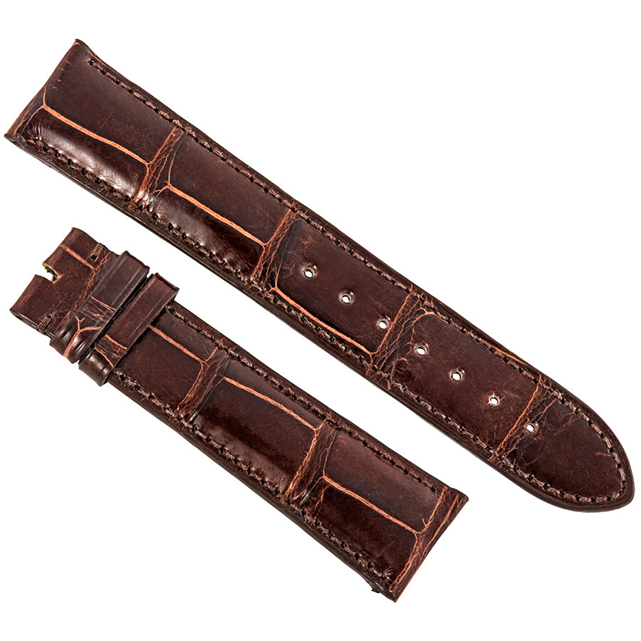 Hadley Roma 21 MM Shiny Mink Brown Alligator Leather Strap 21AAT02M ...