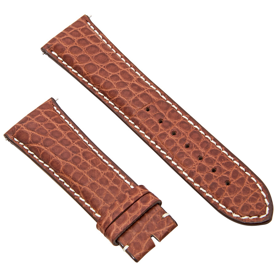 Hadley Roma 24 MM Matte Honey Alligator Leather Strap 24ABT31C ...
