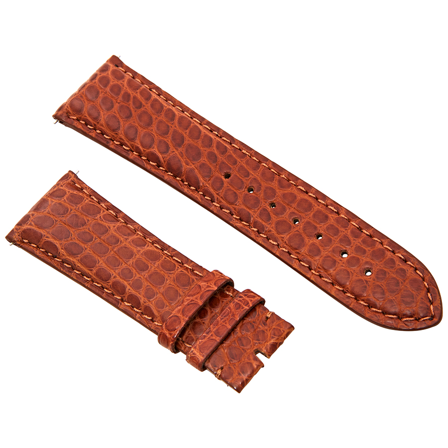 Hadley Roma 24 MM Matte Tan Alligator Leather Strap 24ABR51M ...