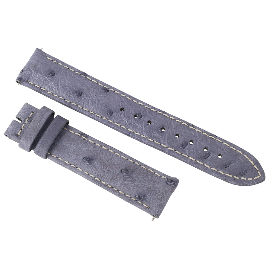 Hadley Roma Agate Grey Ostrich Leather Strap 19OS23C - Watch Bands ...