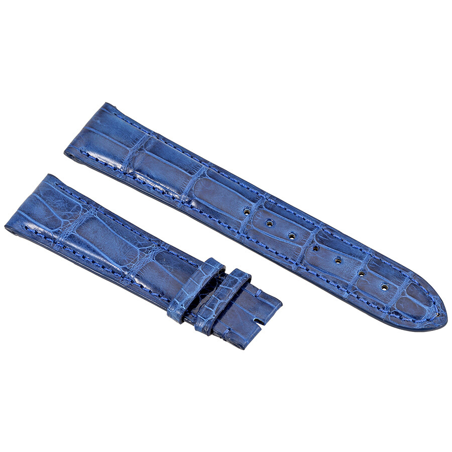 Hadley Roma Bright Blue 21 MM Alligator Leather Strap 21AAT24M ...