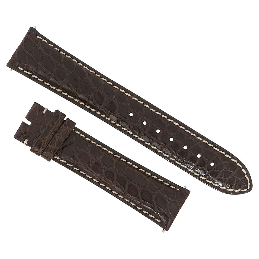 Hadley Roma Dark Brown 20 MM Alligator Leather Strap 20ABR22C ...