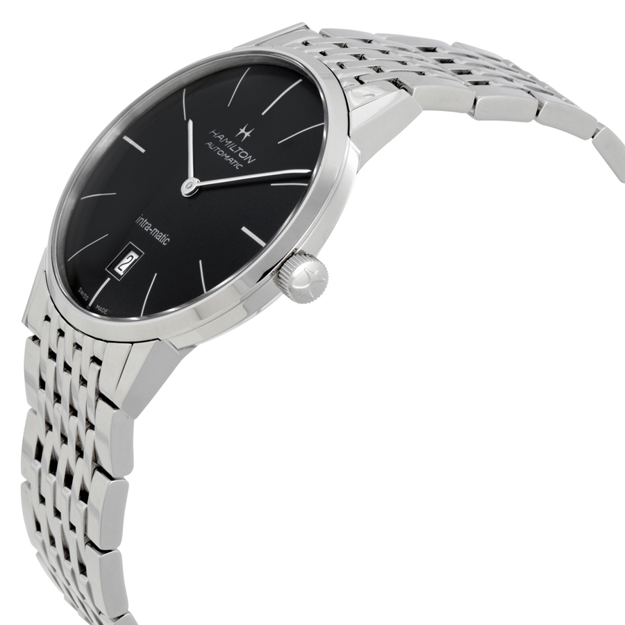 Hamilton Intra-Matic Automatic Black Dial Men's Watch H38455131 ...