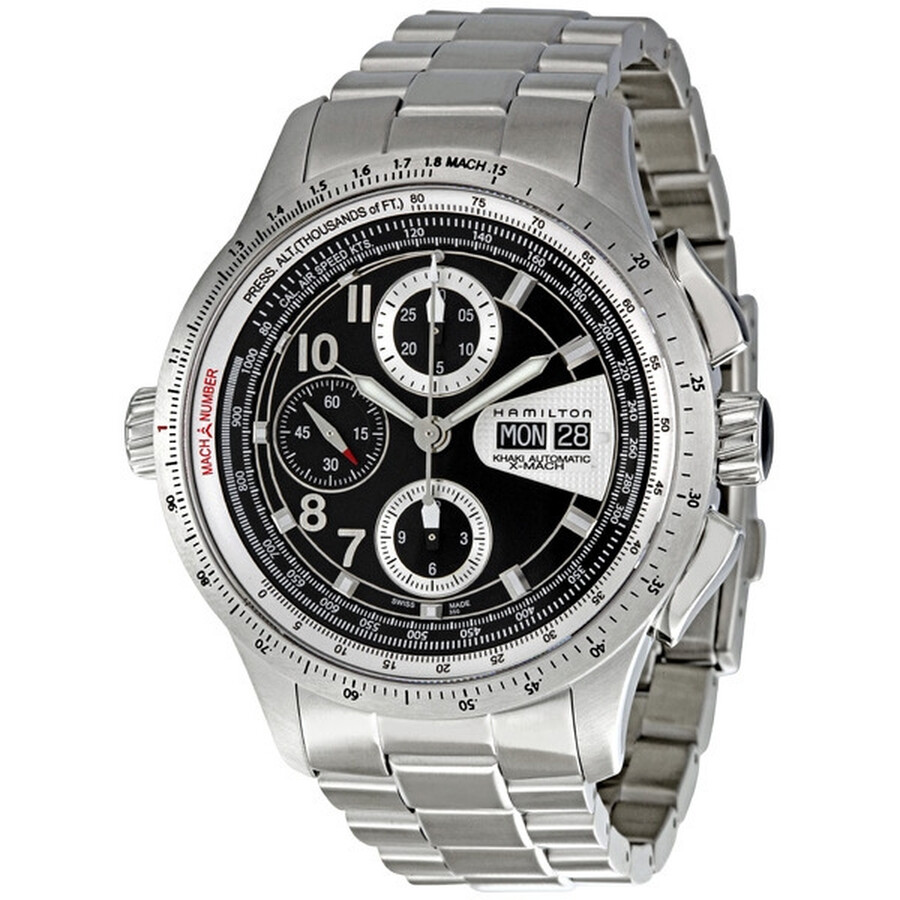 Hamilton Khaki King X Mach Automatic Men's Watch with Black Dial ...