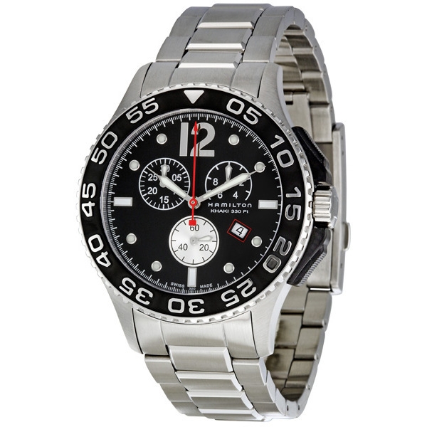 Hamilton Khaki Navy Scuba Chrono Steel Men's Watch H64512132 ...