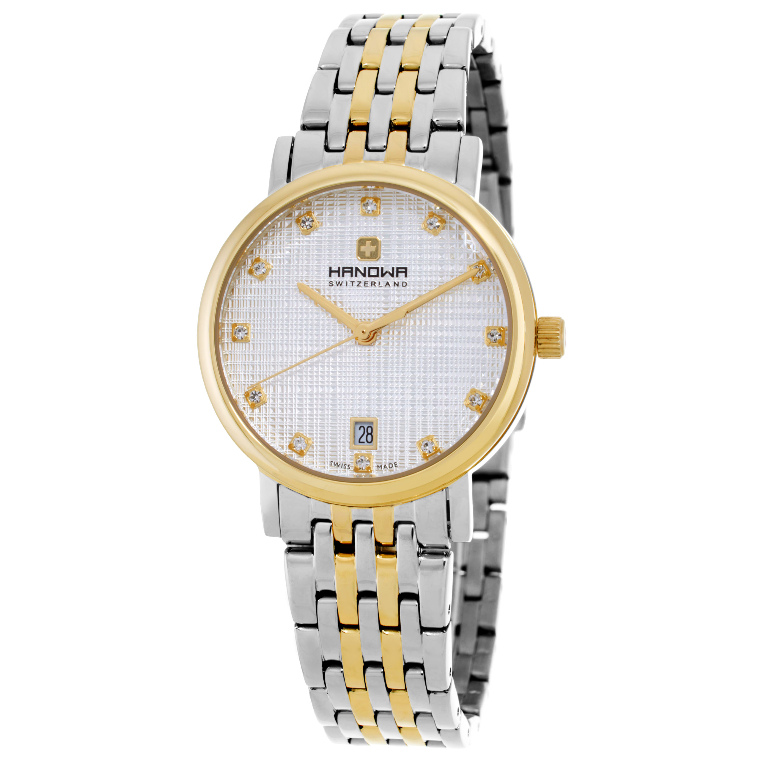 Hanowa Rivera Quartz Crystal Silver Dial Ladies Watch HAWLH2200560 ...