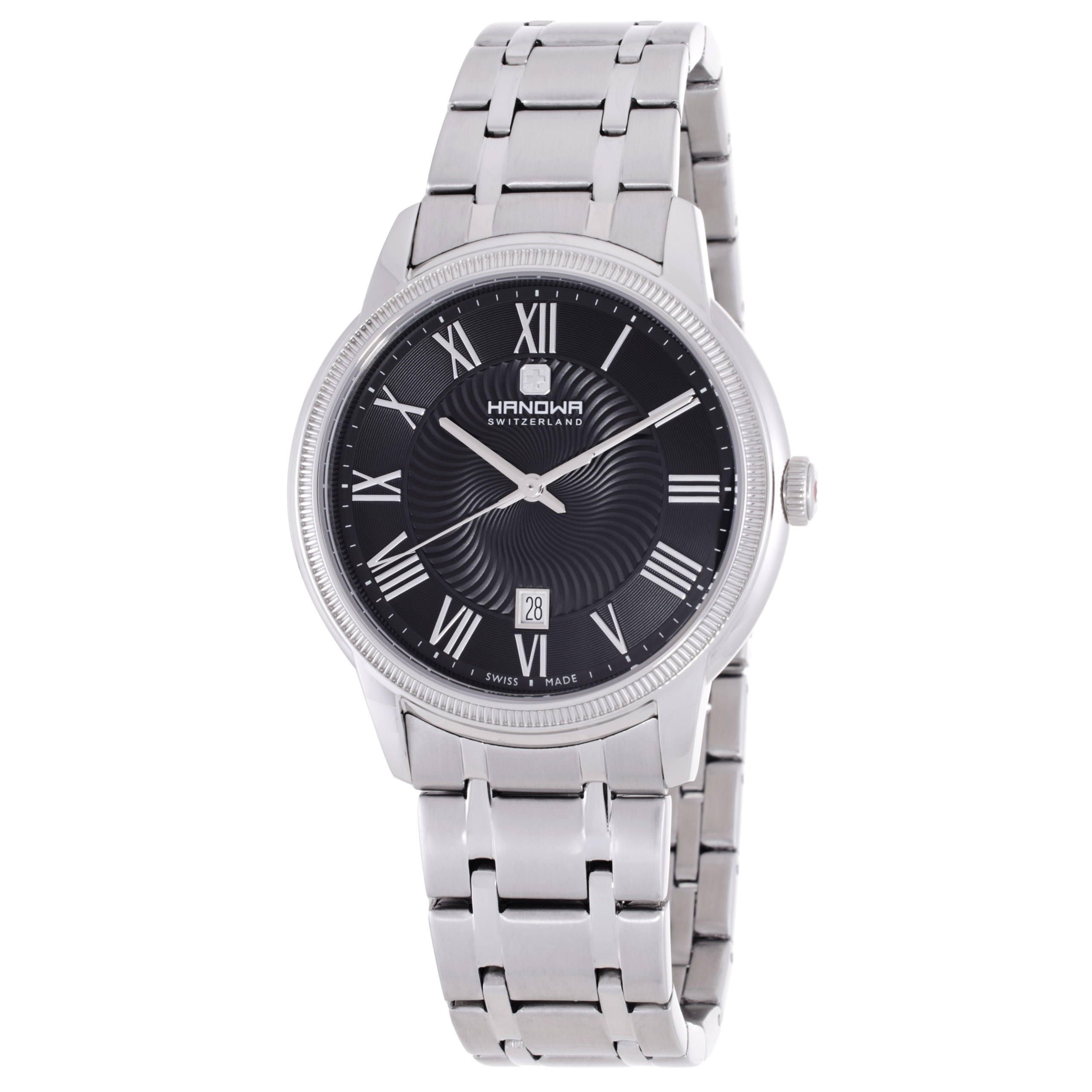 Hanowa Salvan Quartz Black Dial Men's Watch HAWGH0002804 7620958012660 ...