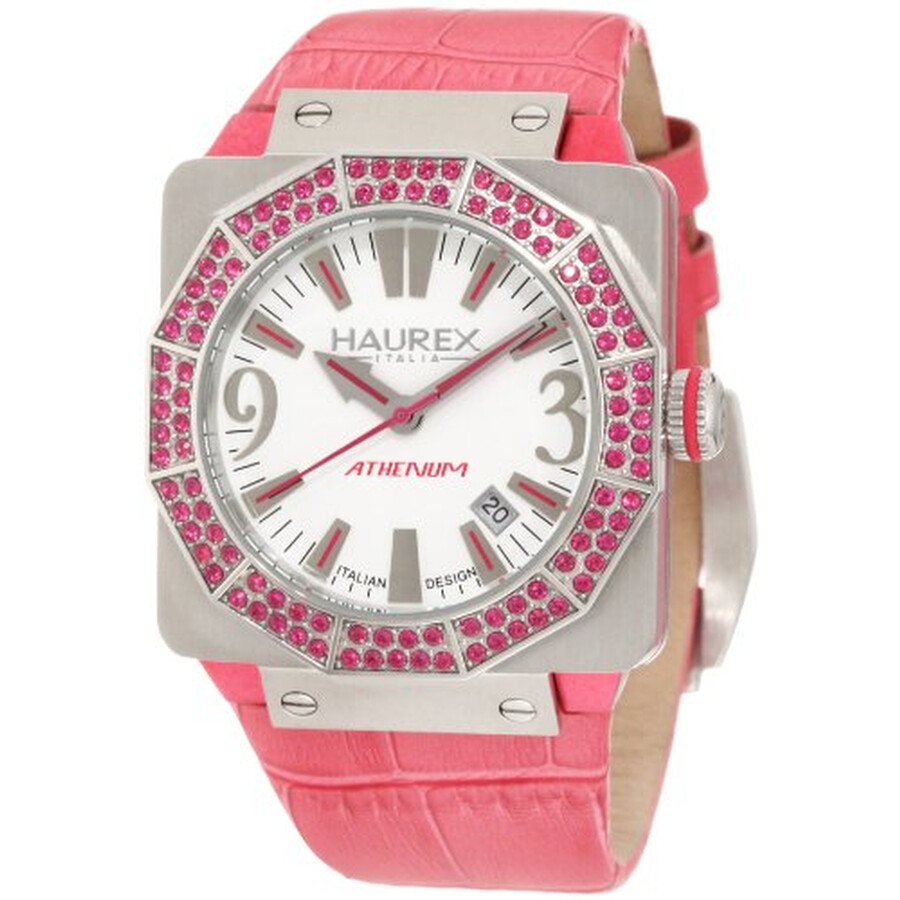 Haurex Italy Athenum Pink Swarovski Crystal Ladies Watch 8S372DWP ...