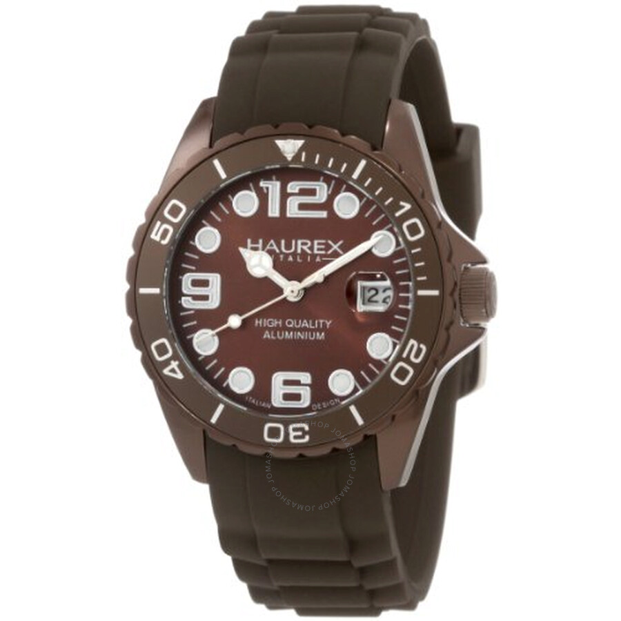 Haurex Italy Ink Brown Dial Aluminum Ladies Watch 1K374DM1 ...