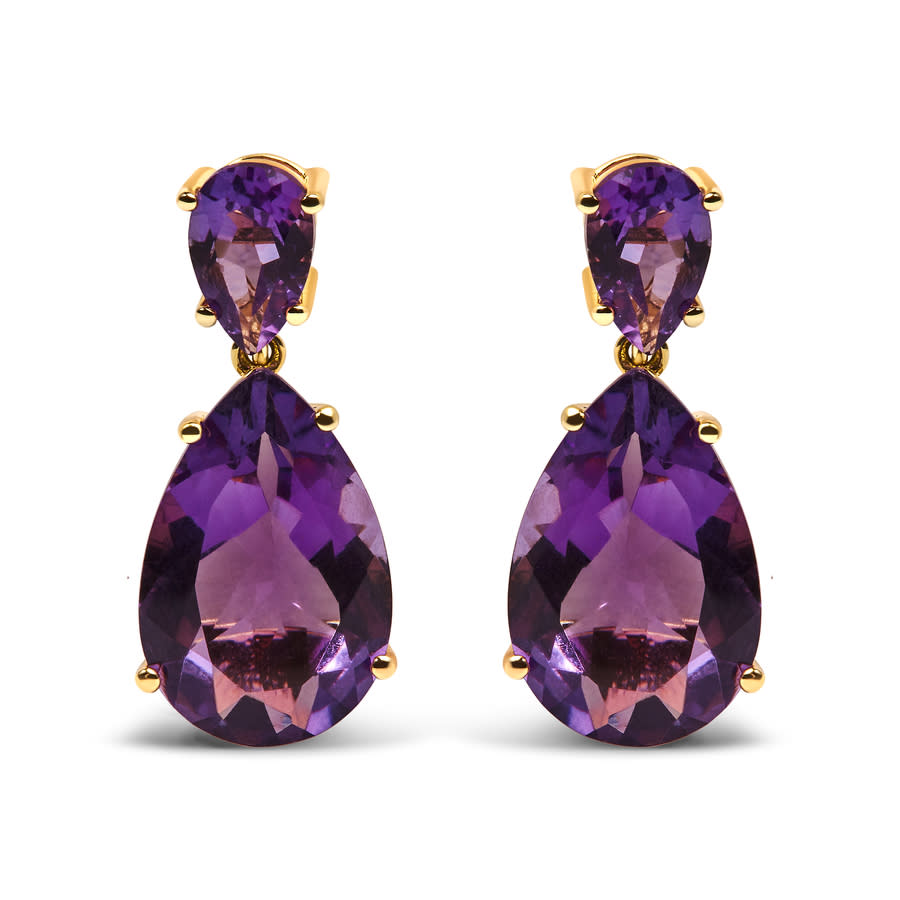 Haus Of Brilliance 10K Yellow Gold Plated .925 Sterling Silver 12 2/5 ...