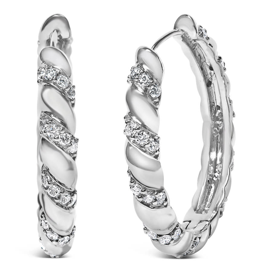 Haus Of Brilliance 14K White Gold 1 1/5 Cttw Lab Grown Diamond Swirl ...