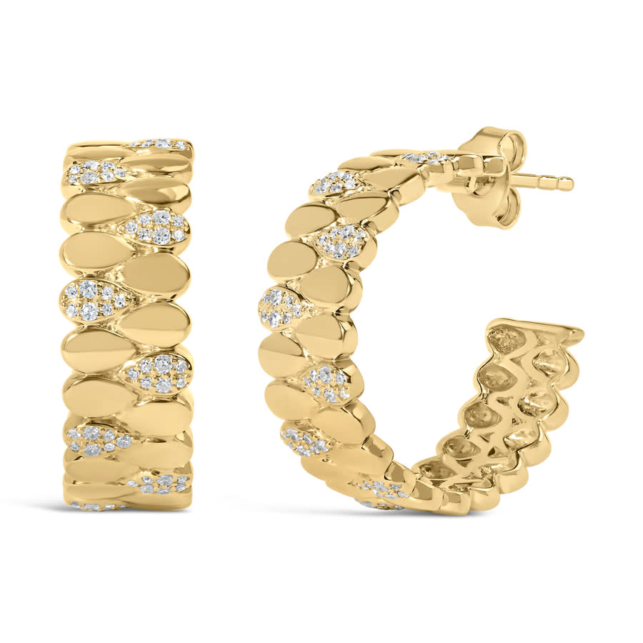 Haus Of Brilliance 14K Yellow Gold Plated .925 Sterling Silver 3/8 Cttw ...
