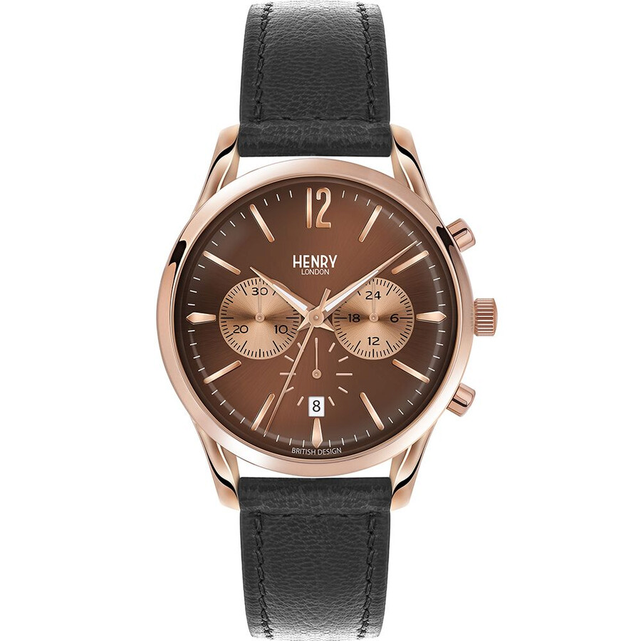 Henry London Harrow Chronograph Brown Dial Unisex Watch HL39-CS-0054 ...