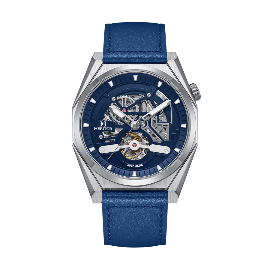 Heritor Amadeus Automatic Blue Dial Men's Watch HERHS3402 840148810594 ...