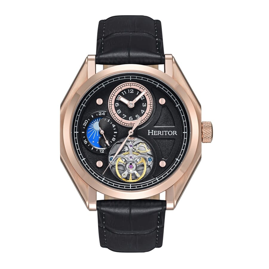 Heritor Antoni Automatic Black Dial Men's Watch HERHS4306 840148811966 ...