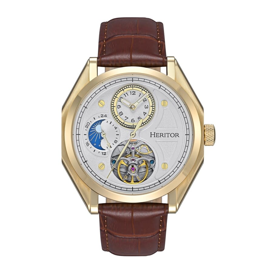 Heritor Antoni Automatic Silver Dial Men's Watch HERHS4305 840148811959 ...
