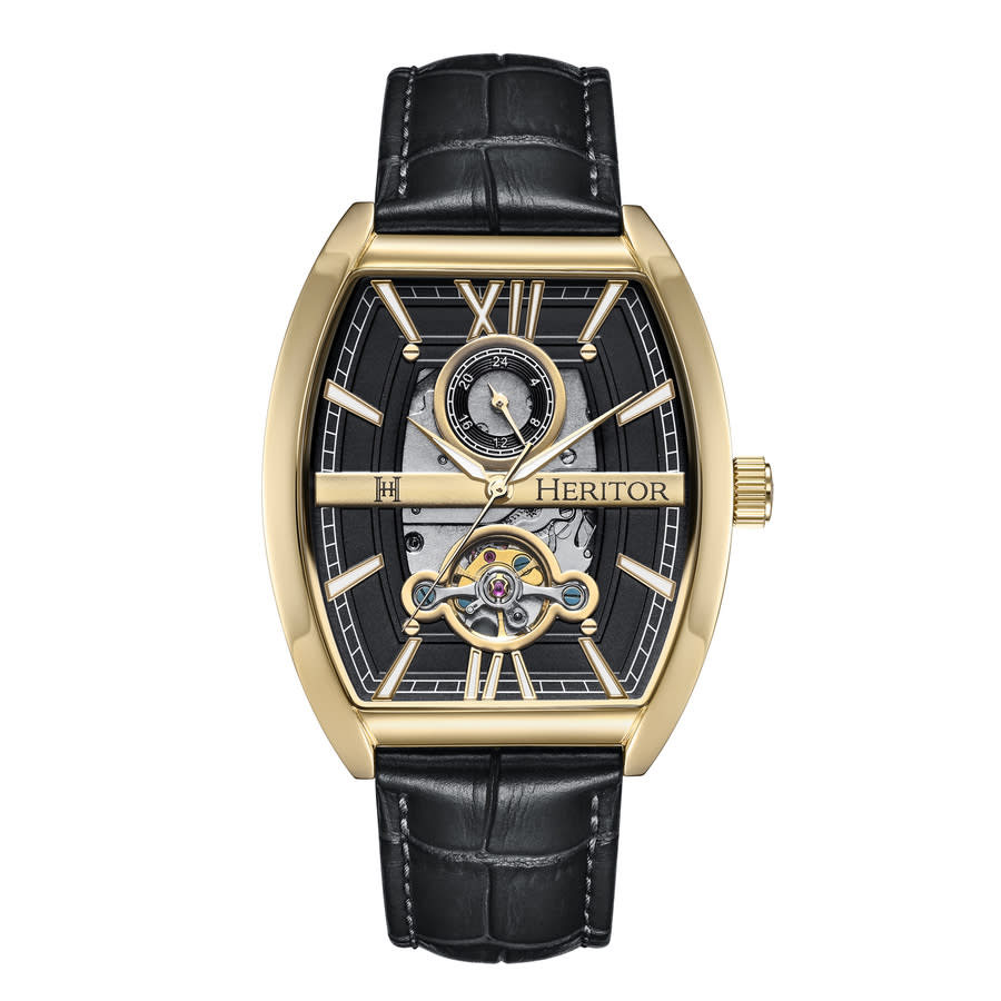 Heritor Masterson Automatic Black Dial Men's Watch HERHS3503 ...
