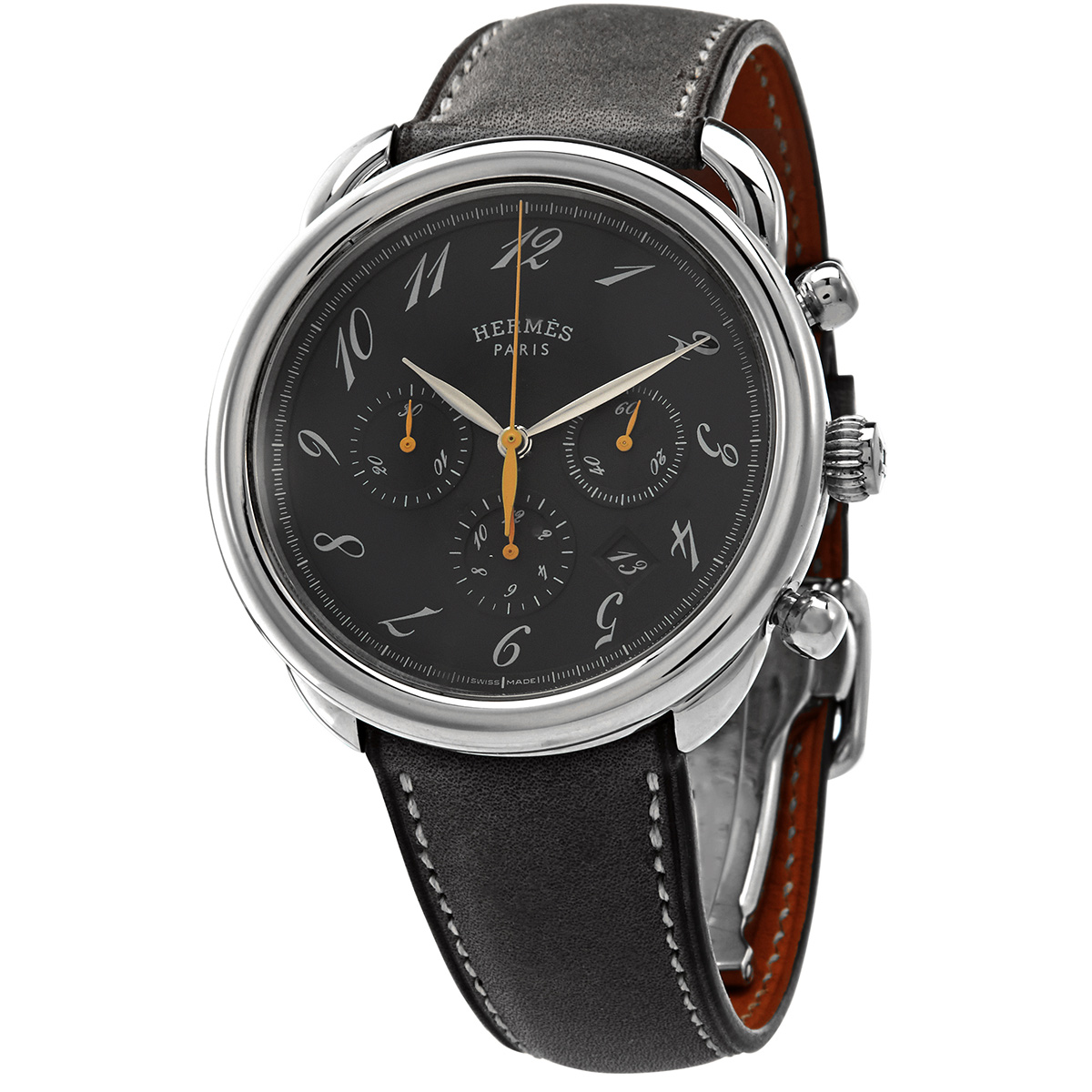 Hermes Chronograph Black Dial Men's Watch 36250WW00 - Watches, Arceau ...