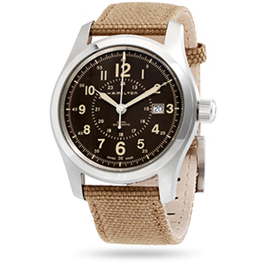 Hamilton Khaki Field Auto Brown Dial Men's Watch H70605993 - Khaki ...