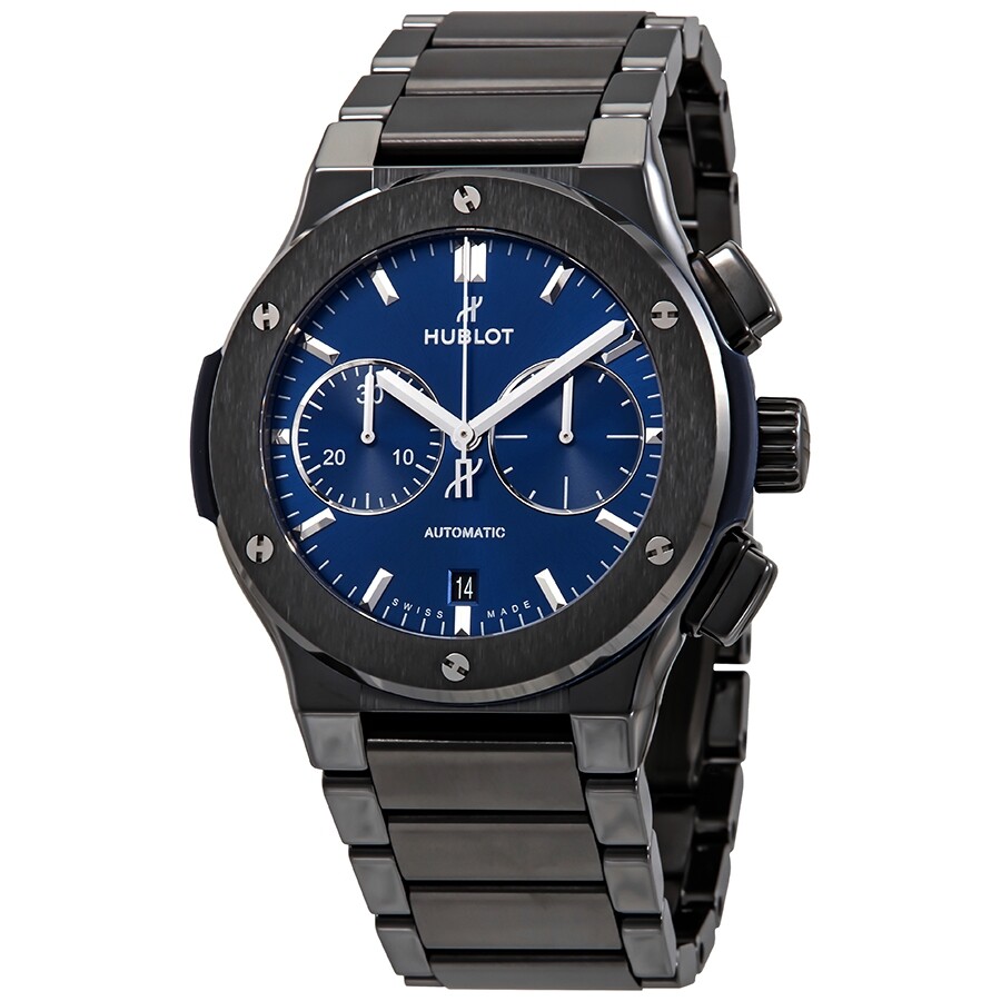 Hublot Classic Fusion Automatic Chronograph Blue Dial Men's Watch 520 ...