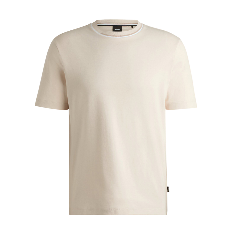 Hugo Boss Color-Block Collar Crewneck T-Shirt, Size Medium 50530089-131 ...