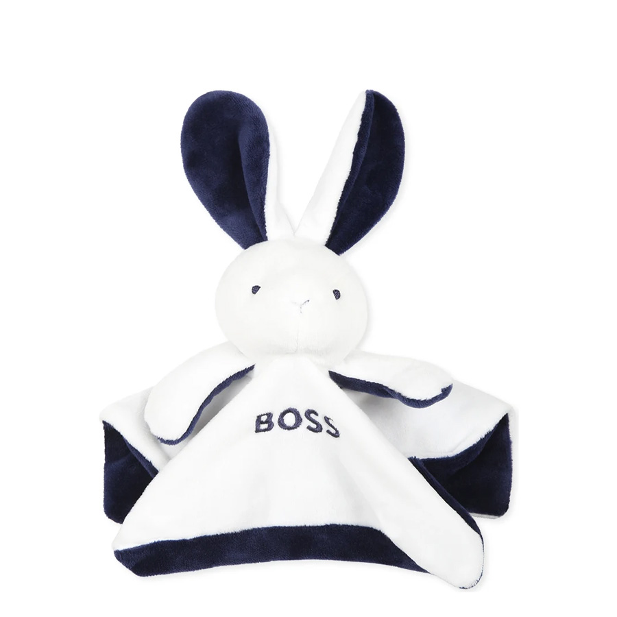 Hugo Boss BOSS Baby Bunny Toy in Faux Fur with Embroidered Logo J90P21 ...