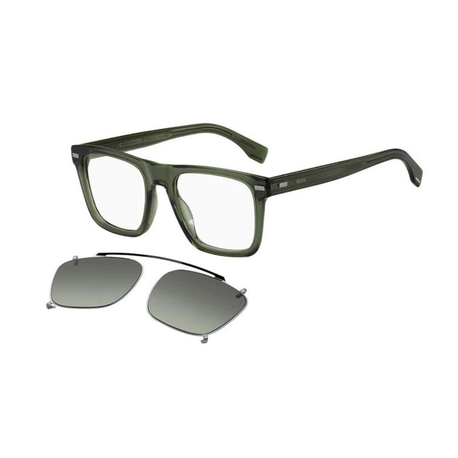 Hugo Boss Grey Clip-on Men's Eyeglasses BOSS 1445/CS 01ED/IB 52 716736758565 - Eyeglasses, Hugo ...