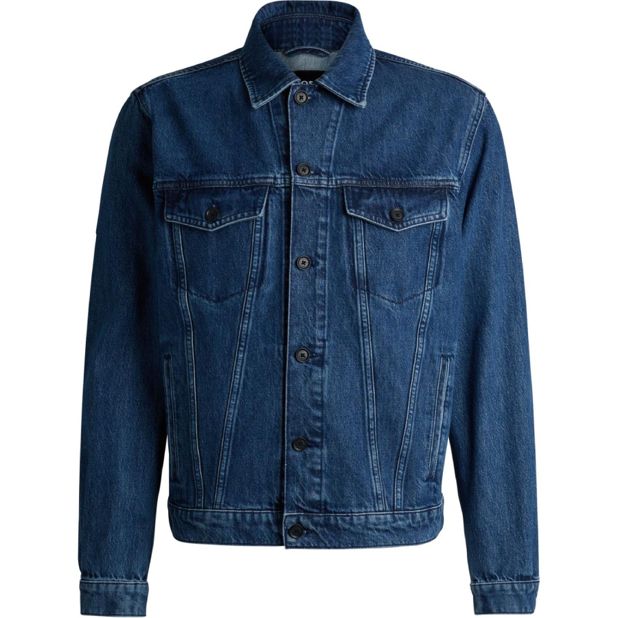 Hugo Boss Livorno Regular-Fit Denim Jacket, Size X-Large 50520588-425 ...