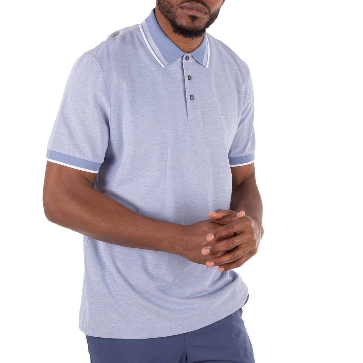 Hugo Boss Logo-Detail Cotton Polo Shirt, Size X-Large 50521116-490 ...