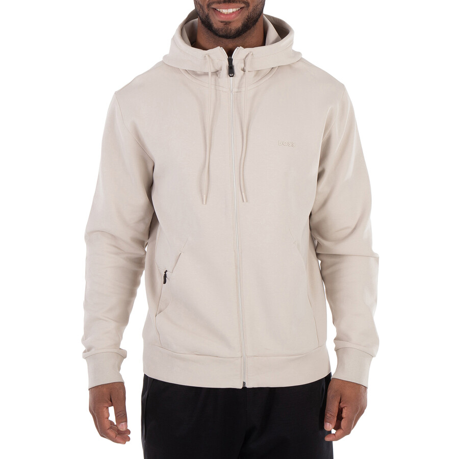 Hugo Boss Logo-Print Long Sleeve Hoodie, Size Large 50506161-271 ...