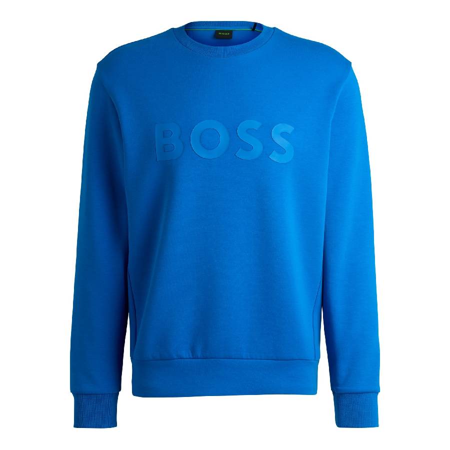 Hugo Boss Logo-Printed Crew Neck Sweatshirt, Size Medium 50506119-461 ...