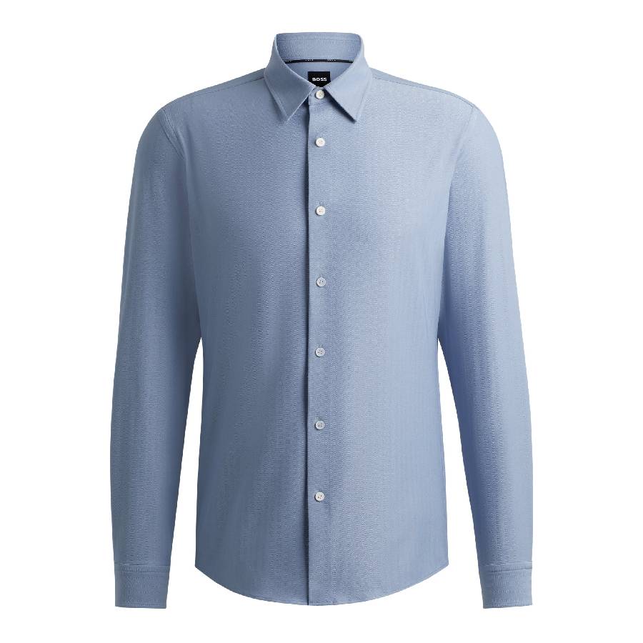 Hugo Boss Long Sleeve Slim-Fit Shirt, Size Large 50520119-490 ...